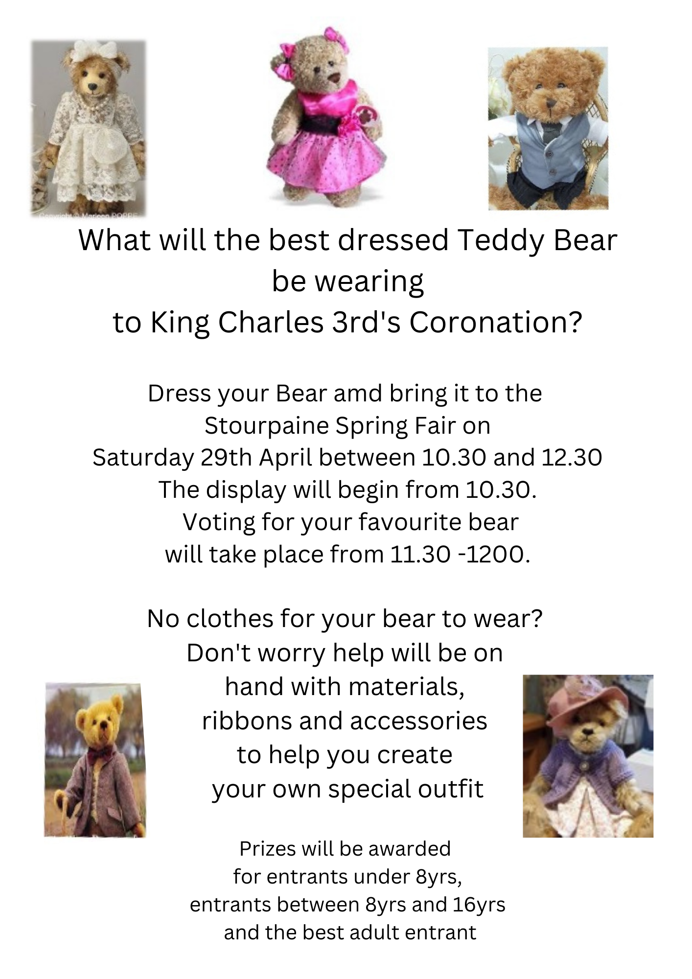 Holy Trinity Church Spring Fair – 29th April 2023 – Benefice
